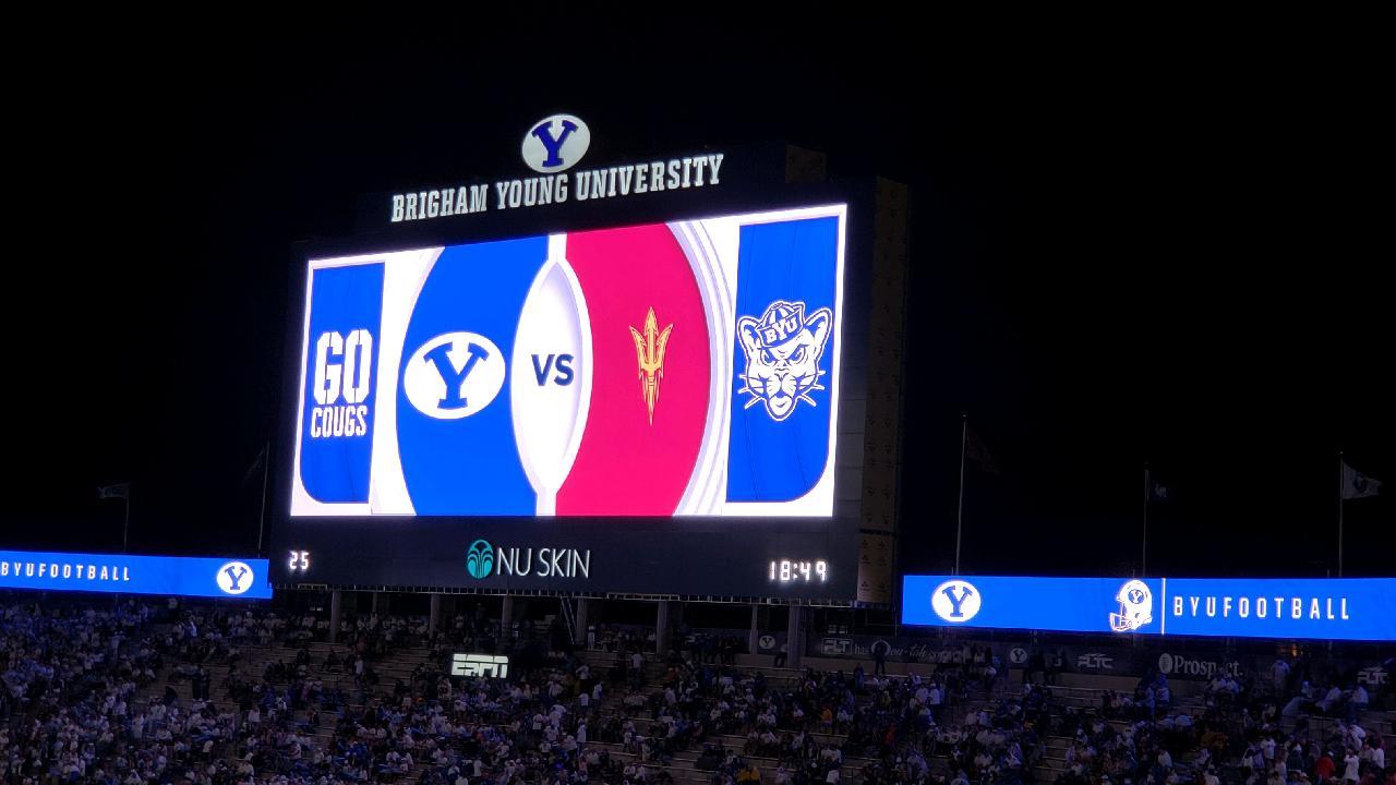 LaVell Edwards Stadium Signage and Display at BYU - LucentHD